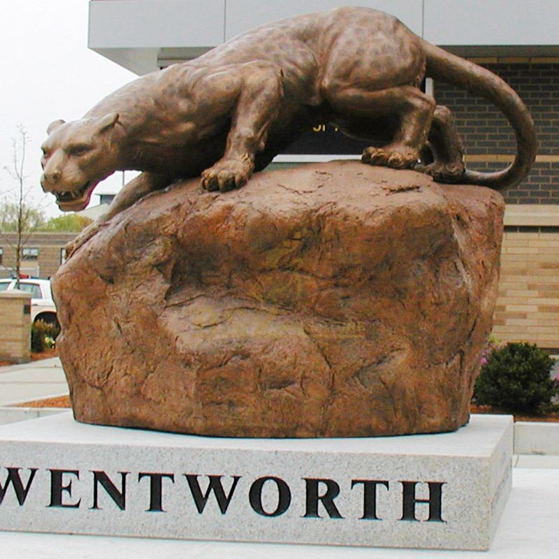 Factory custom metal copper life size brass cheetah statue bronze ...