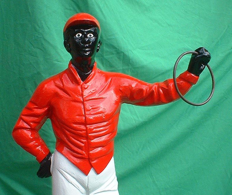 Black Lawn Jockey Statue With Lantern For Sale Black Lawn Jockey Statue With Lantern For Sale