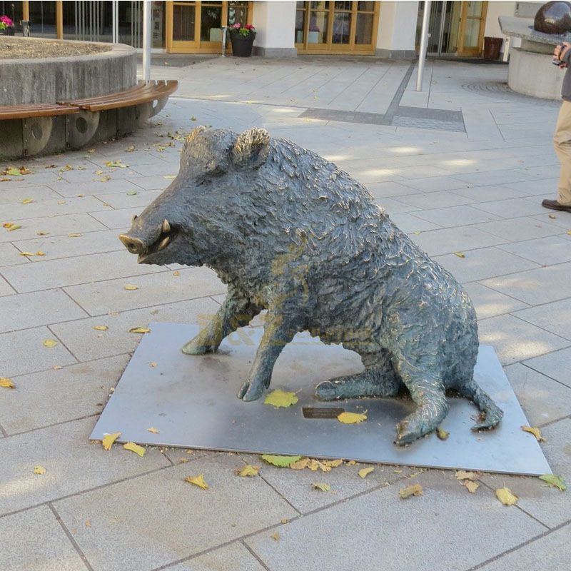 Giant Bronze Wild Boar Art Statue Life Size Copper Large Animal Outdoor ...