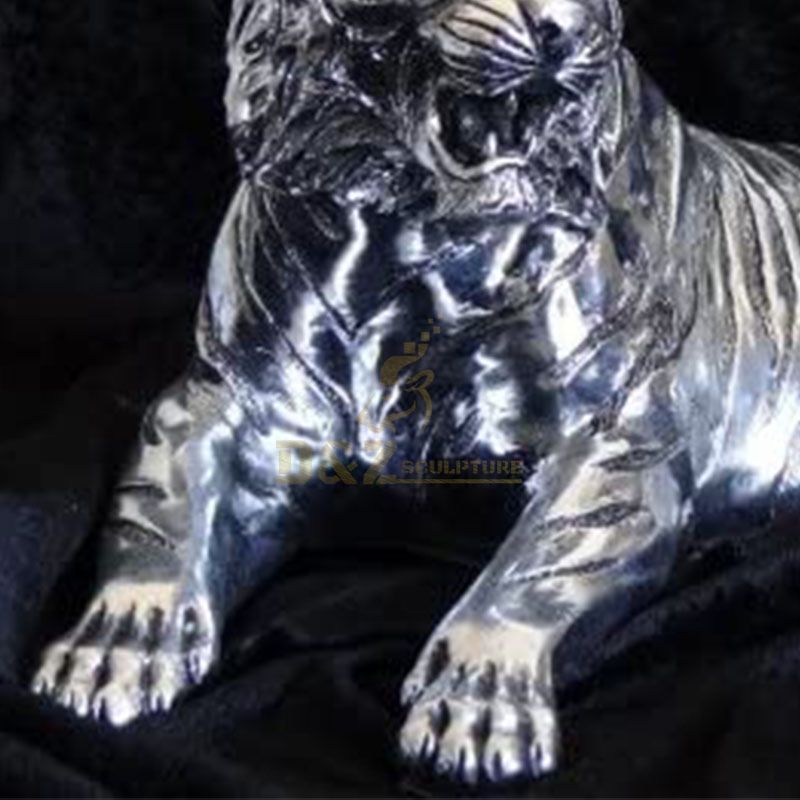 Sell outdoor large silver tiger statue
