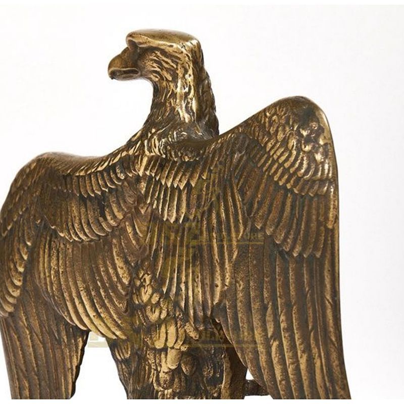 Garden decoration custom outdoor sculpture bronze hawk statue