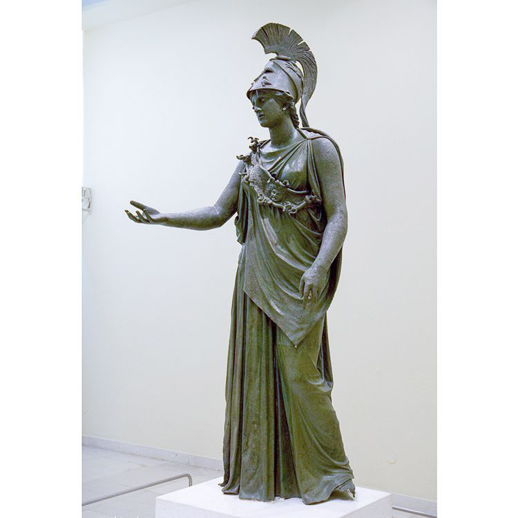 Life Size Famous Bronze Piraeus Athena Statue