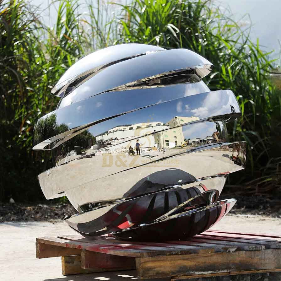 Creative metal garden sphere art sculpture for sale DZ-332